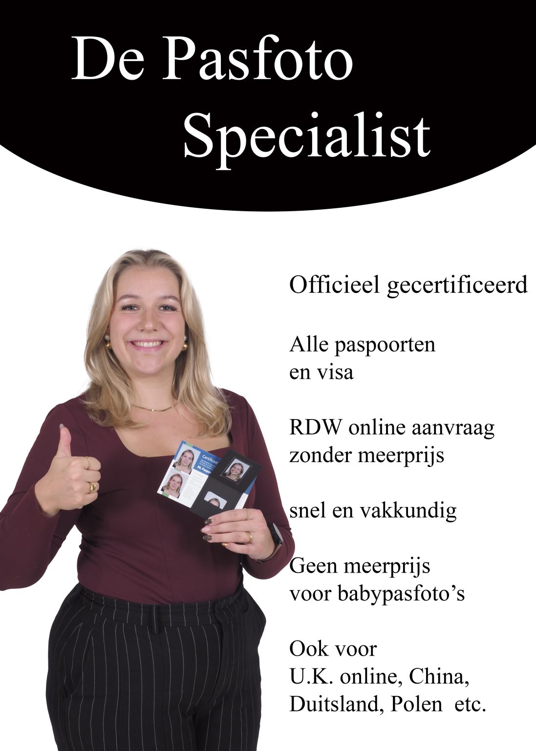 Pasfoto's en Officiële documenten - Kees Rutgers Fotografie